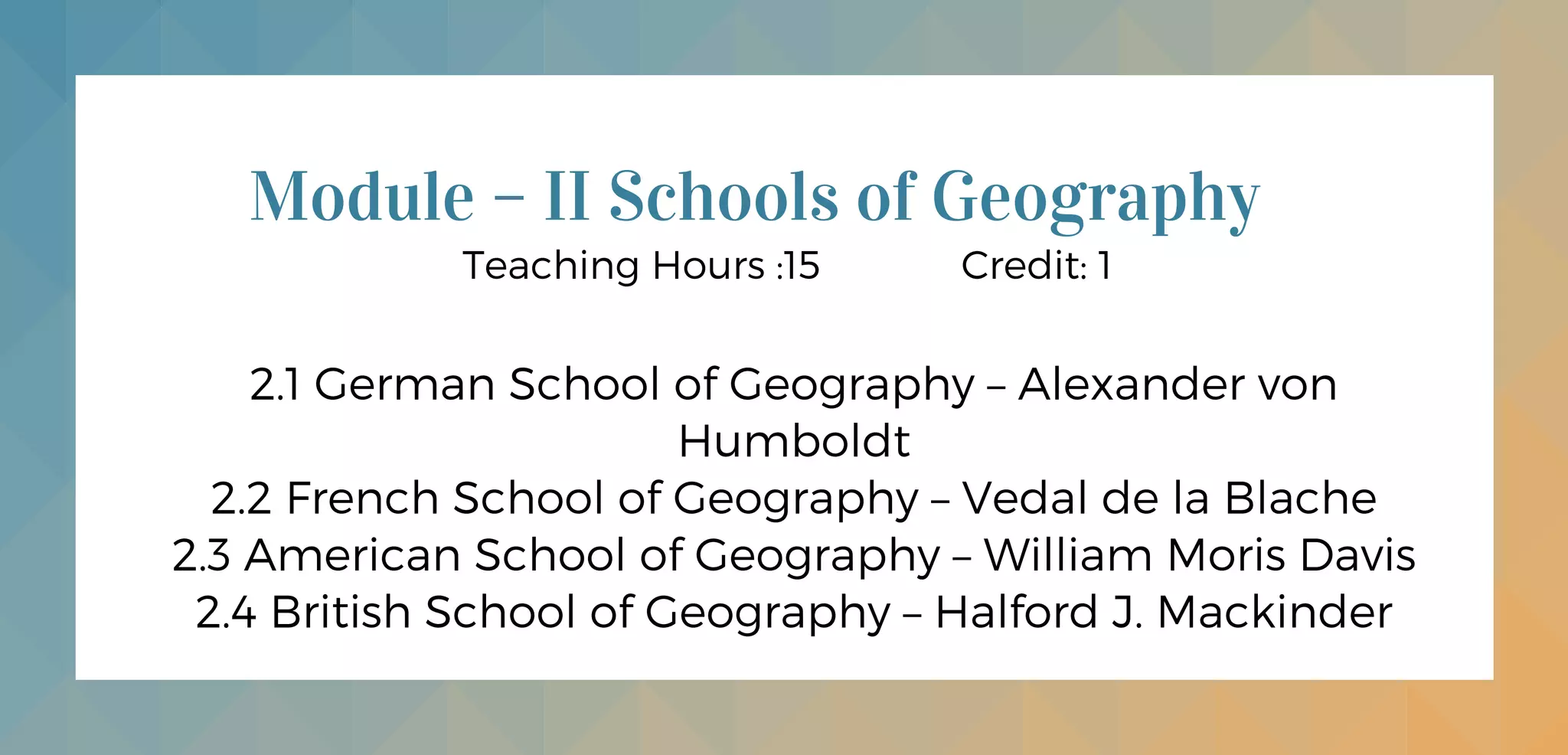 Evolution of Geographical Thought | PDF