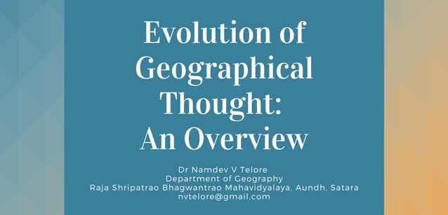 Evolution of Geographical Thought | PDF | Geography | Science