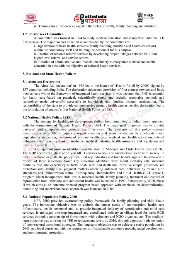 Evolution of health services in india | PDF | Infectious Diseases ...