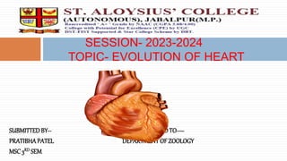 Evolution of heart by pratibha.pptx