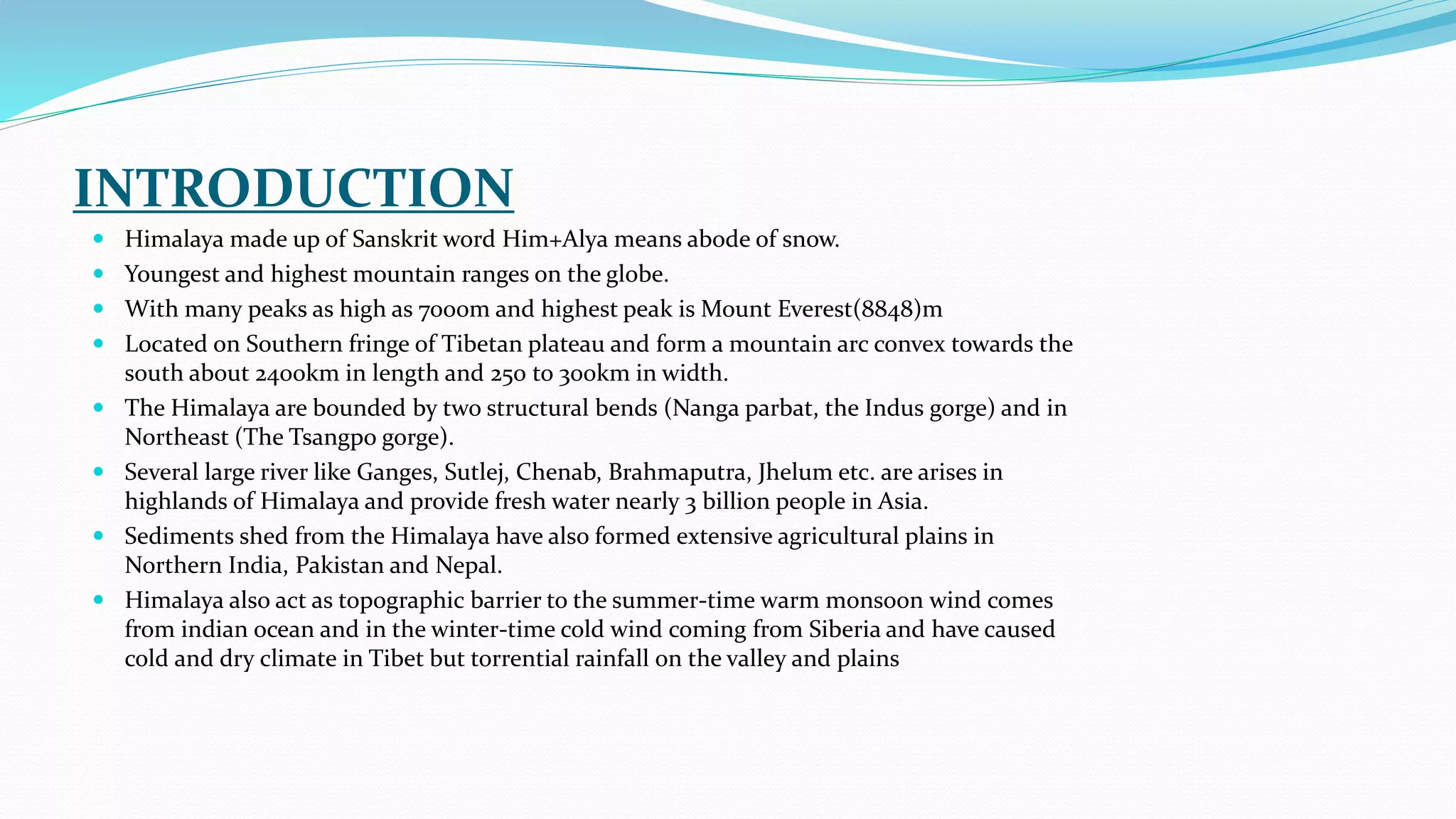 Evolution of himalaya | PPTX