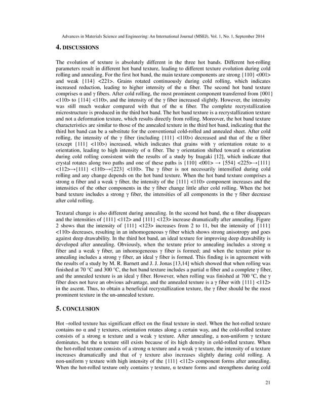 Evolution Of Hot Rolled Texture During Cold Rolling And Annealing In Ti If Steel Pdf