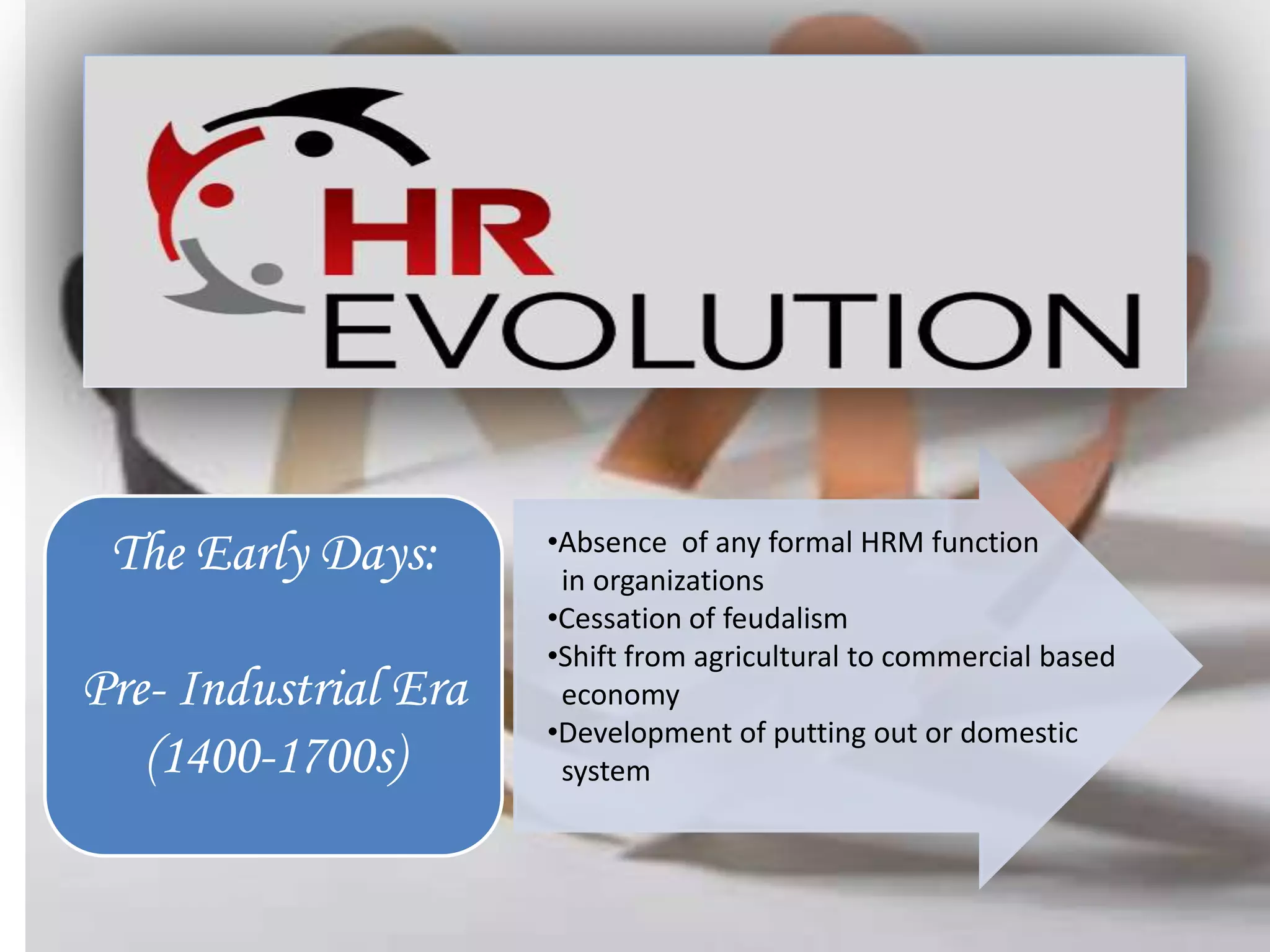 Evolution of hr | PPTX | Human Resources | Business