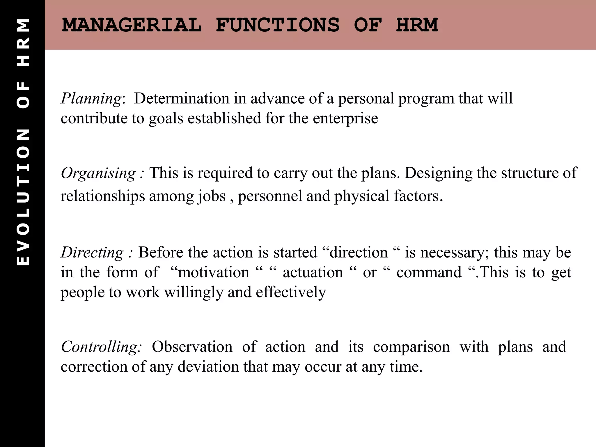 Evolution Of Hrm | PPSX