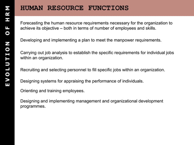 Evolution Of Hrm | PPT