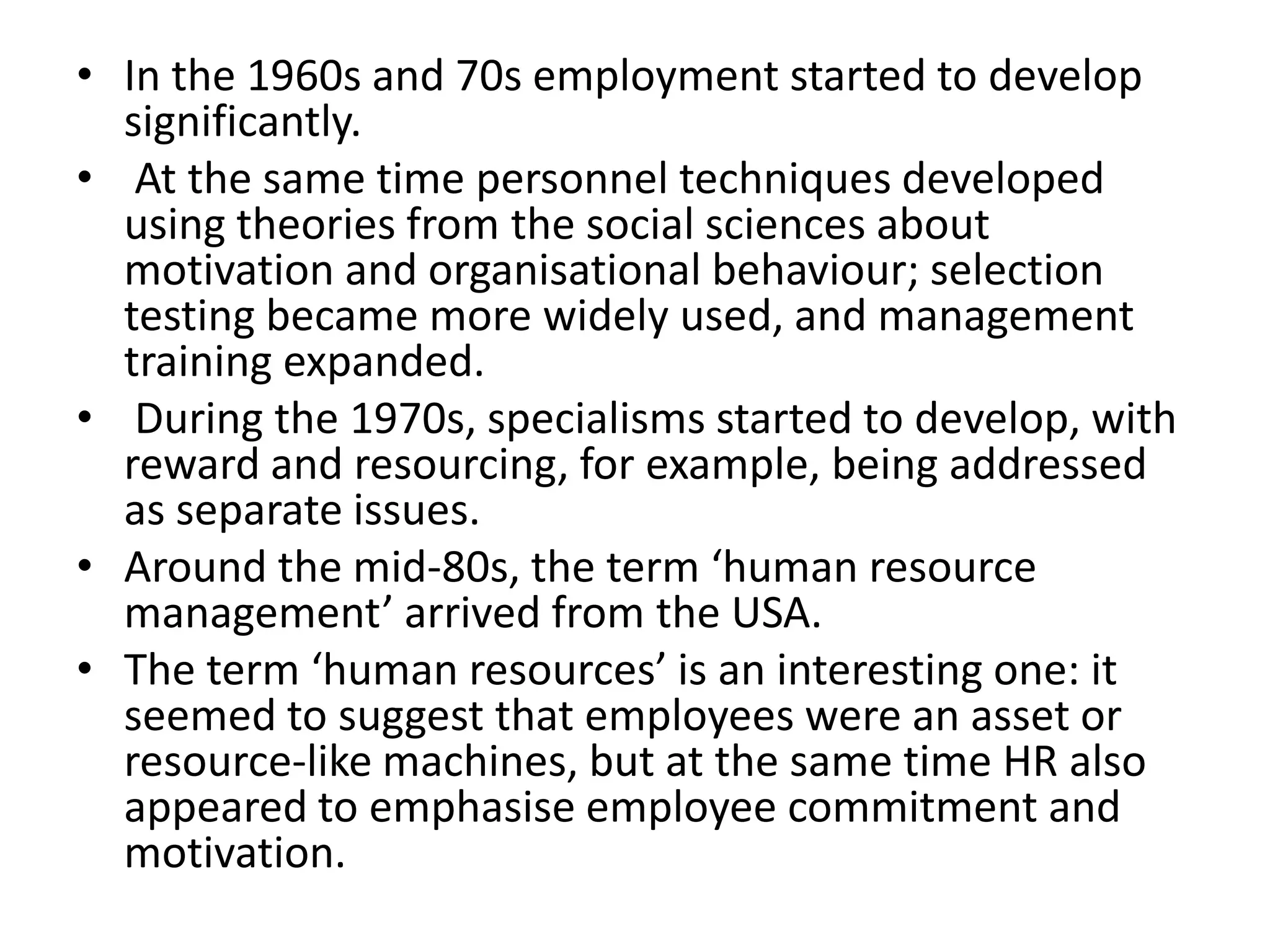 Evolution of hrm | PPTX