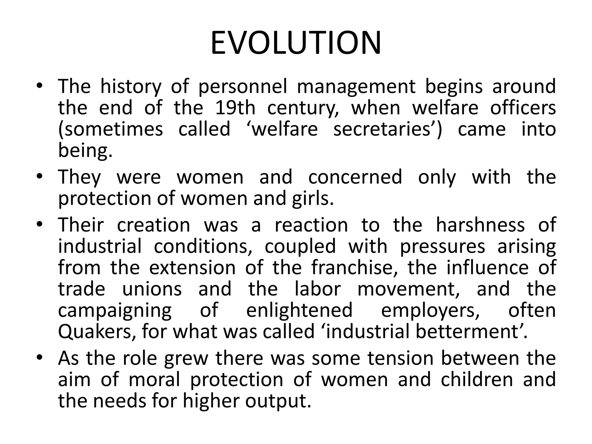 Evolution of hrm | PPTX