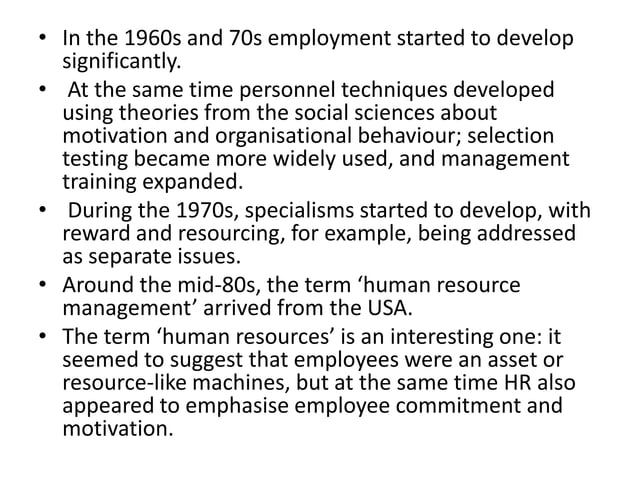 Evolution of hrm | PPTX