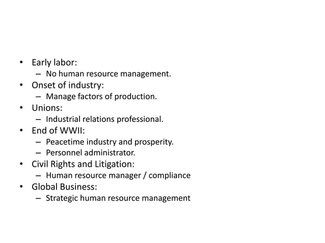 Evolution of hrm | PPTX