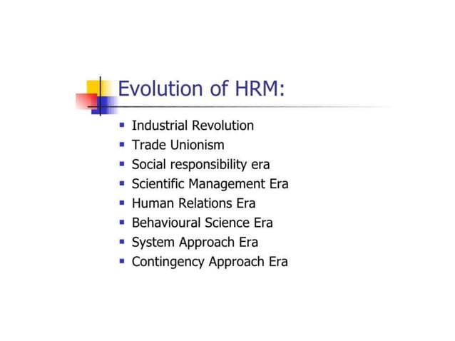 Evolution of hrm | PPTX