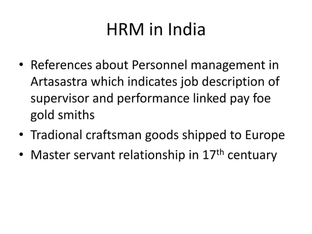 Evolution of hrm | PPTX