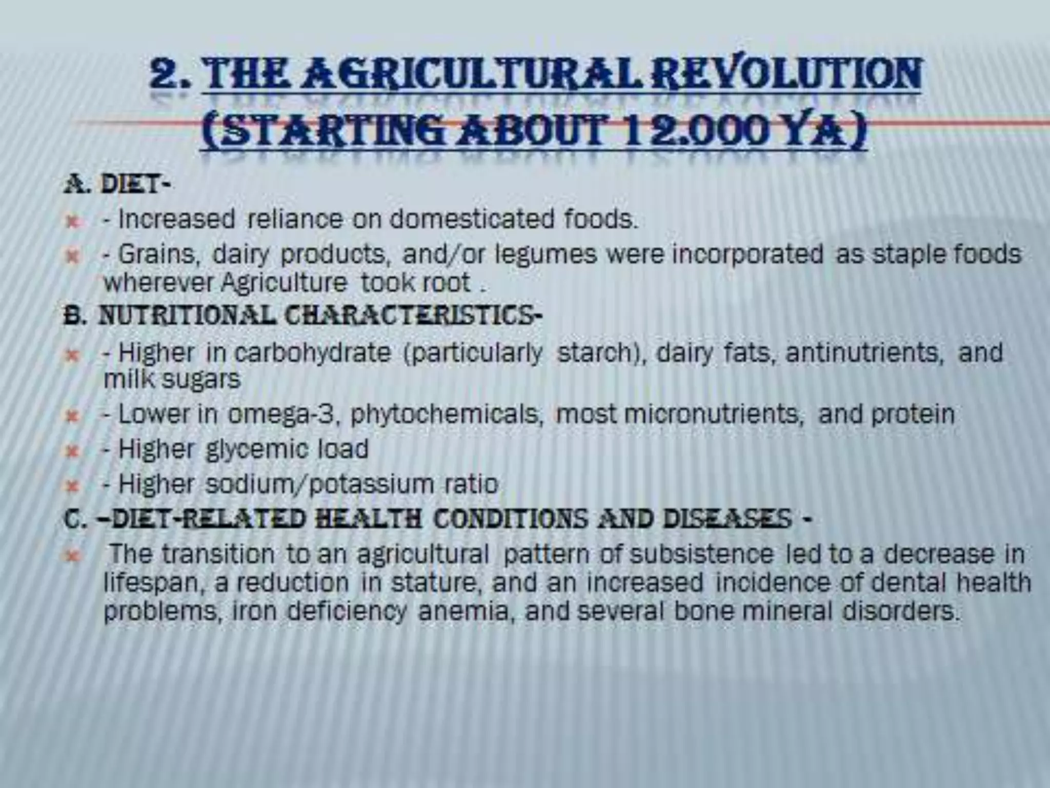 Evolution of human diet | PPTX