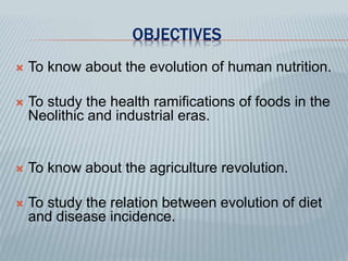 Evolution of human diet | PPTX