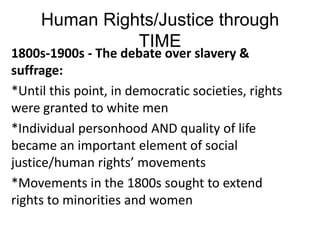 Evolution of human rights in time and place | PPTX