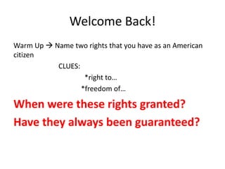 Evolution of human rights in time and place | PPTX