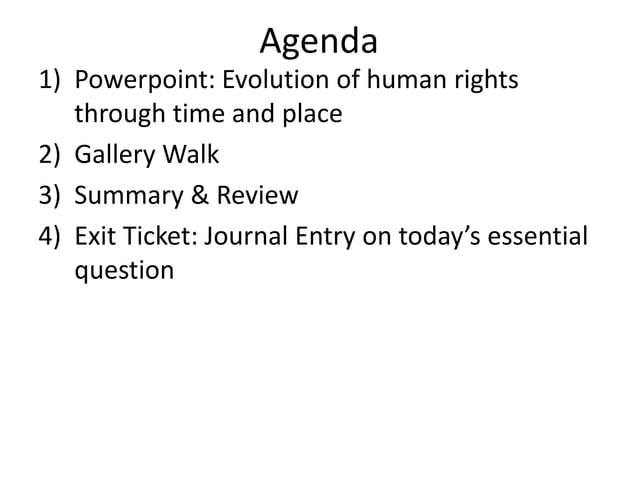 Evolution of human rights in time and place | PPTX | Religion ...