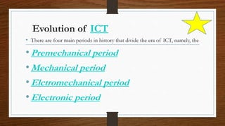 Evolution of Ict Final | PPTX