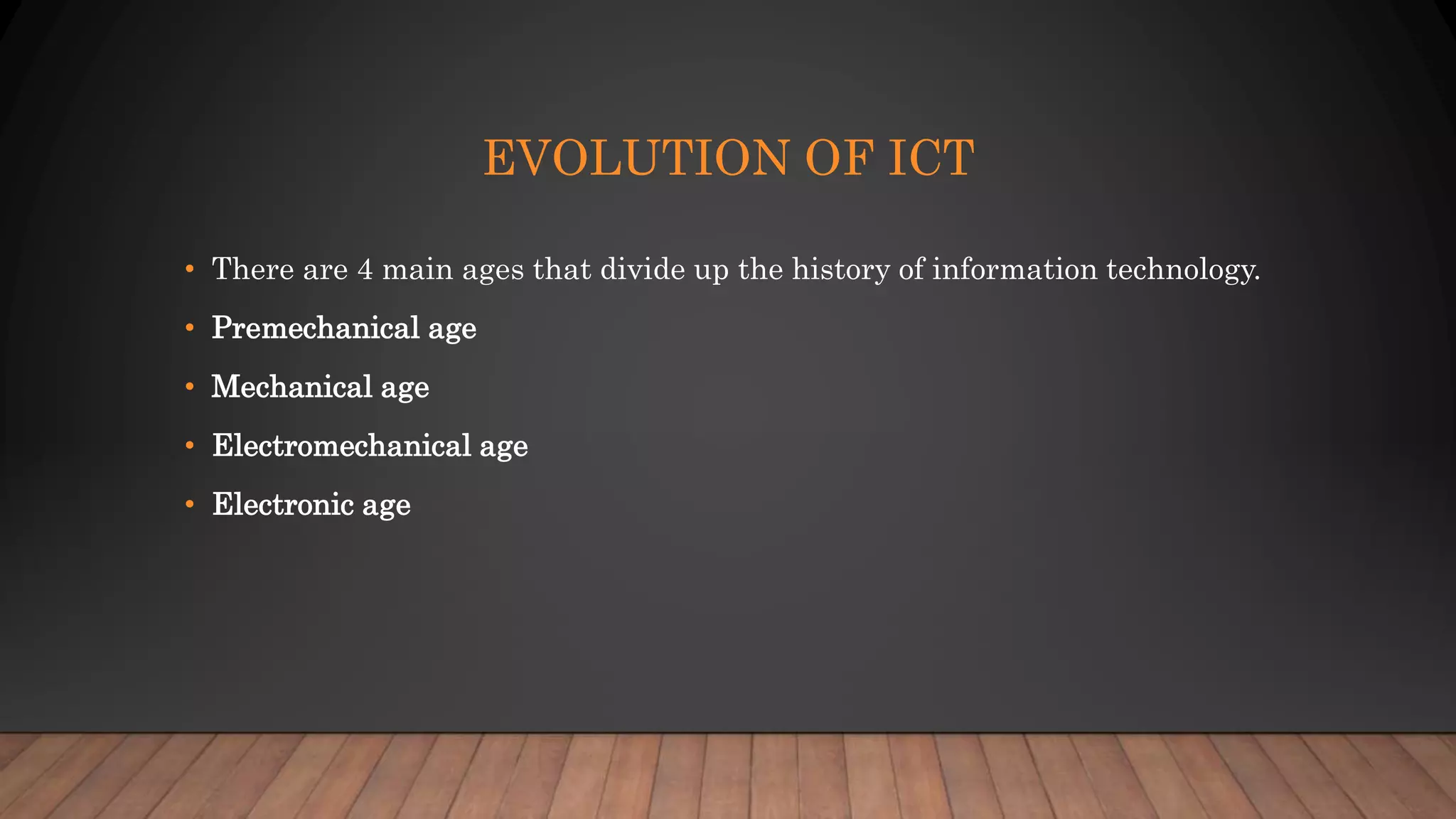 Evolution of ict, networking , and types | PPTX