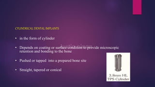 Evolution of implant designs, Dr Justin Ninan | PPTX
