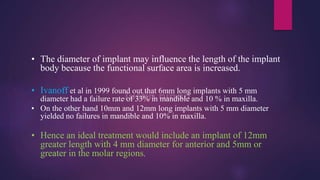 Evolution of implant designs, Dr Justin Ninan | PPTX