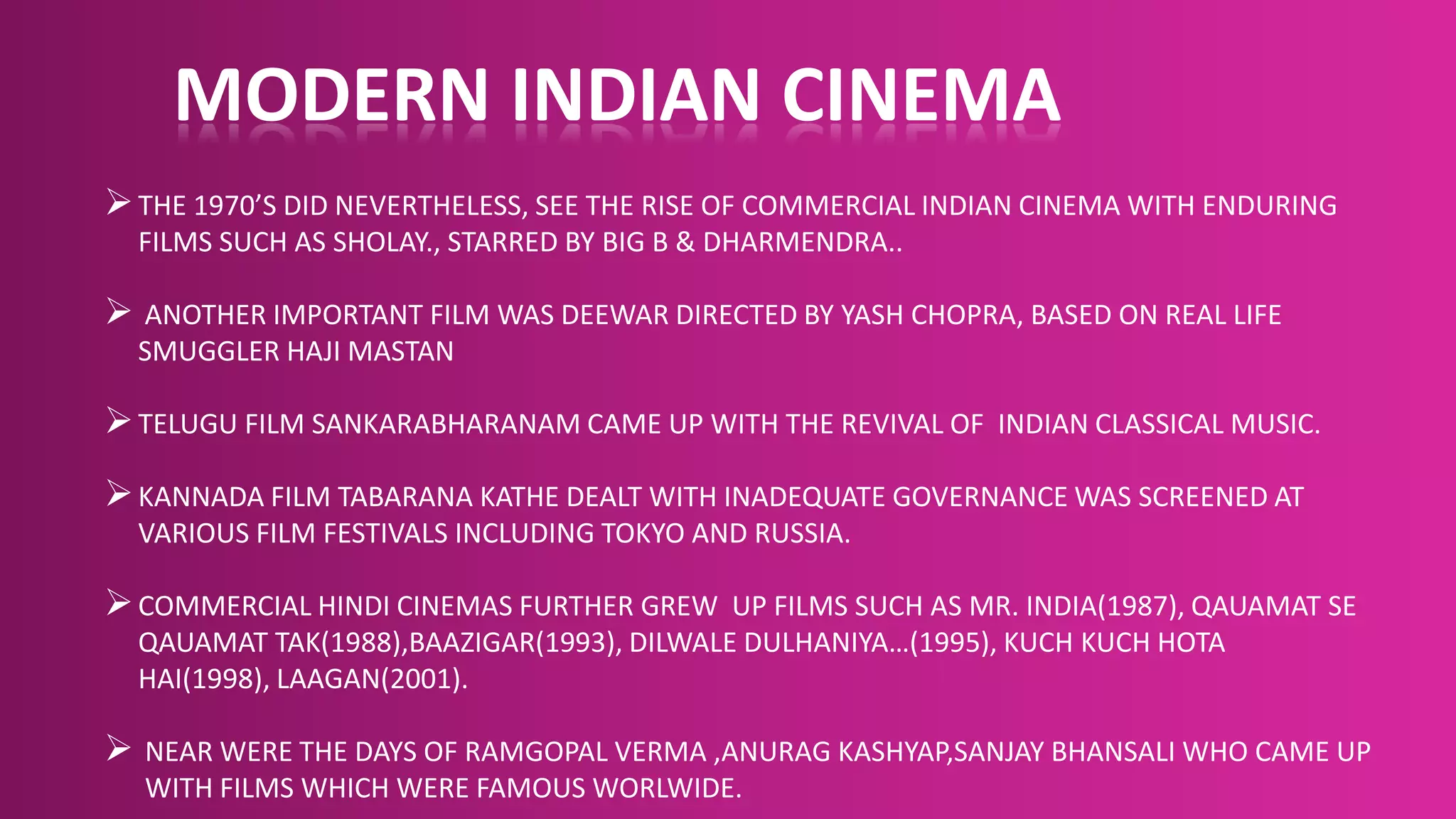 Evolution of Indian Cinema- From It's Birth to Present | PPTX