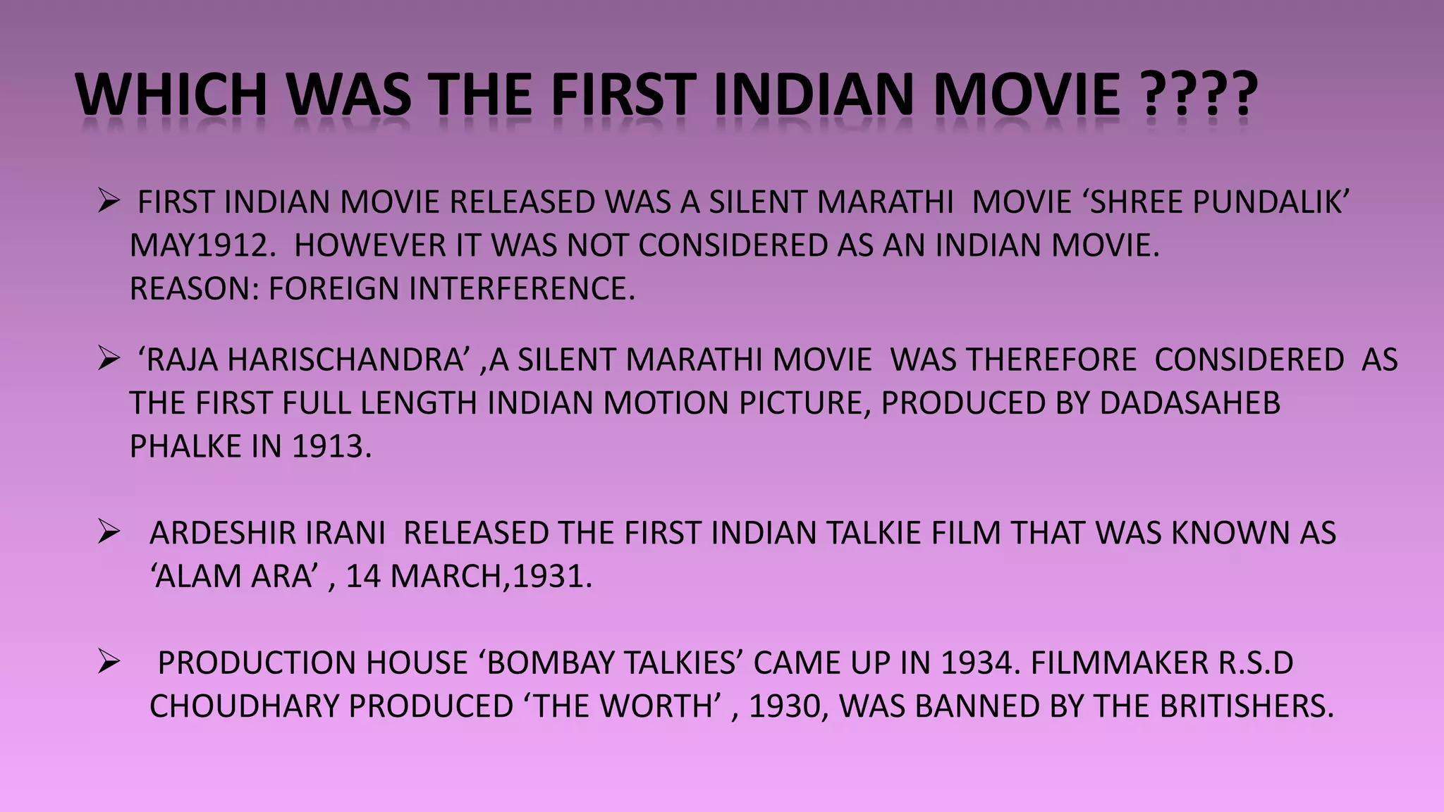 Evolution of Indian Cinema- From It's Birth to Present | PPTX