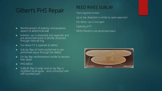 Evolution of inguinal hernia repair | PPTX