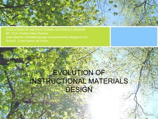 Evolution of instructional materials | PPT