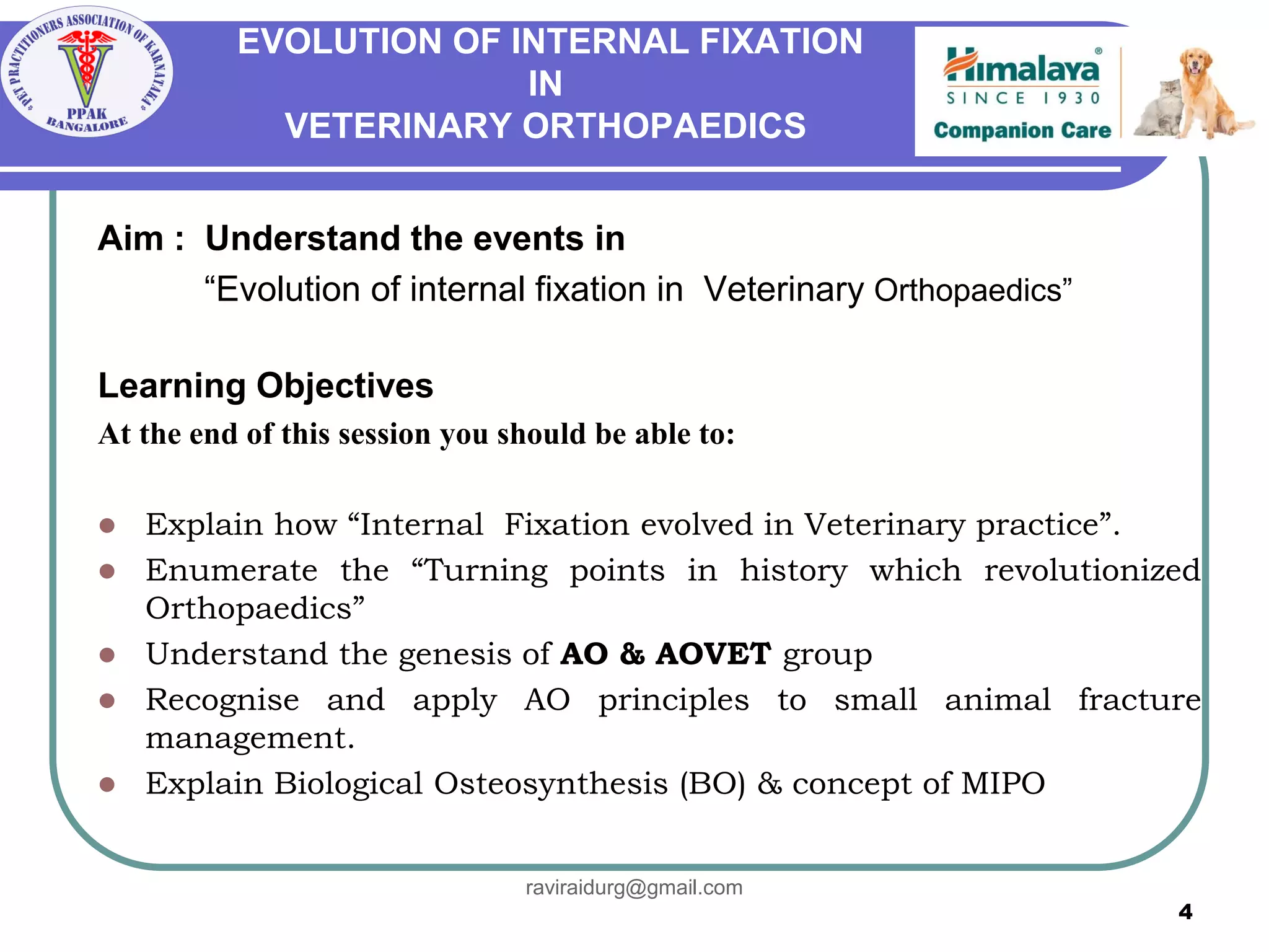 Evolution of internal fixation ravi raidurg. | PDF