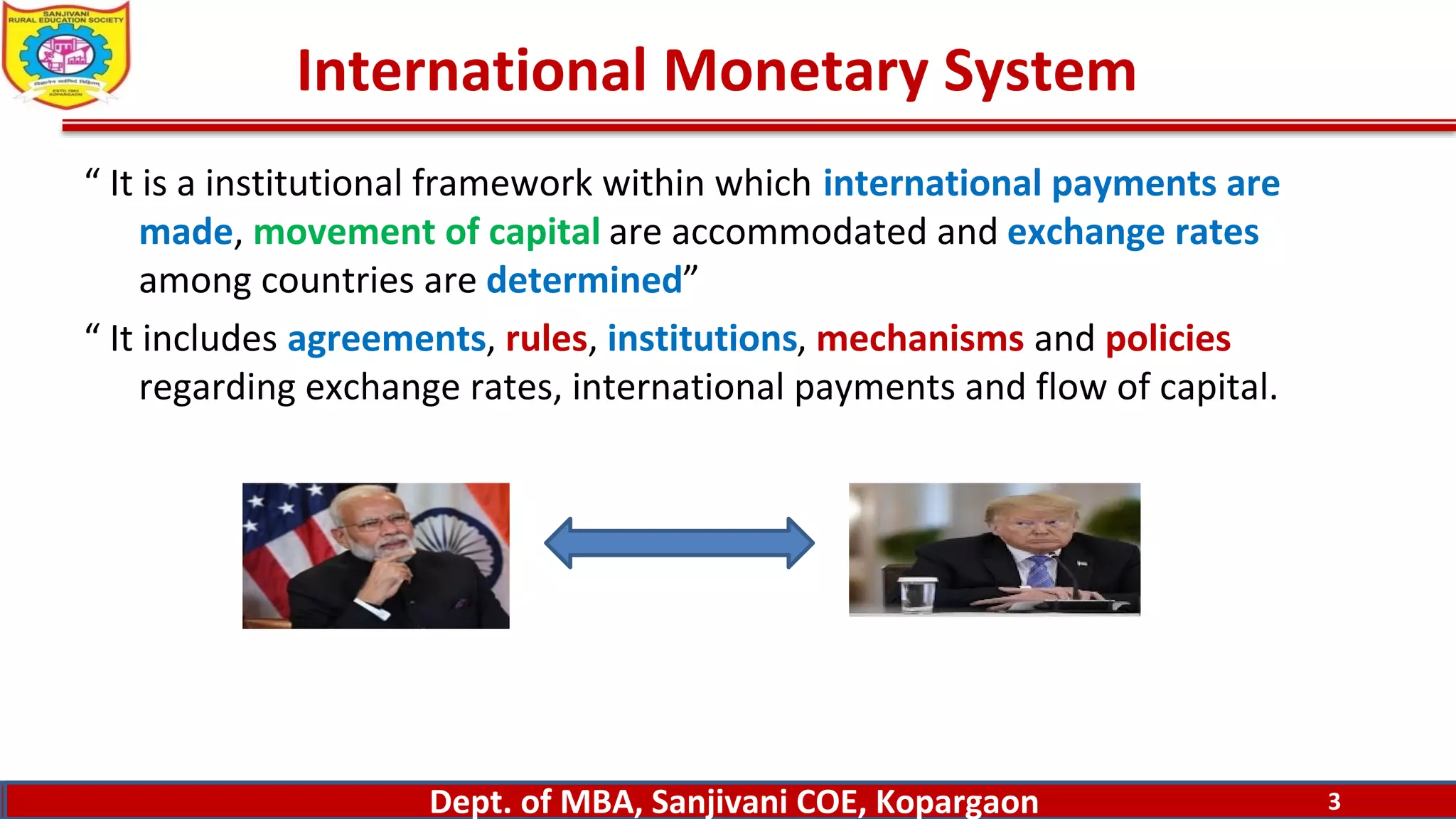 Evolution of international monetary system | PDF