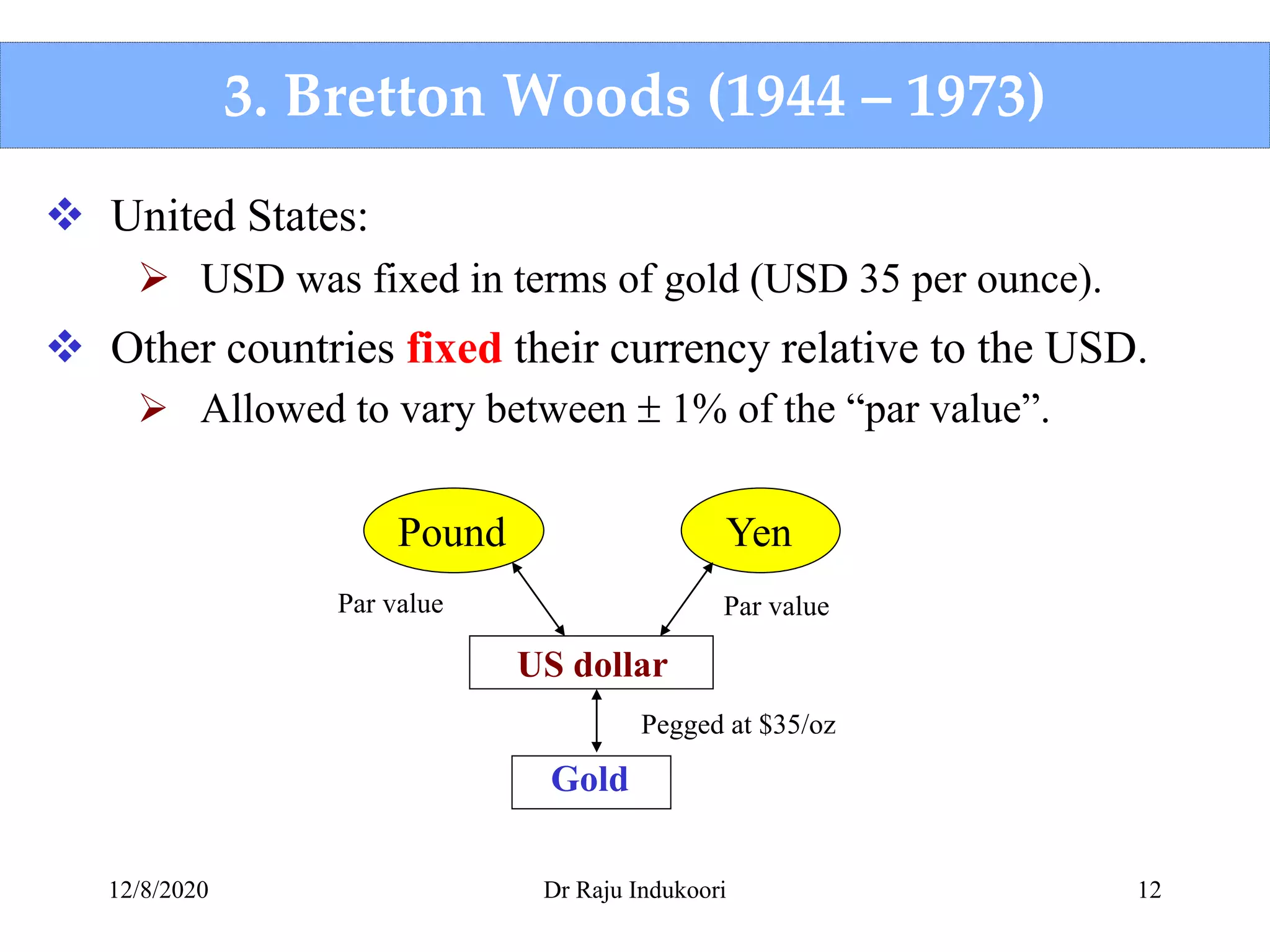 Evolution of international monetary system | PPT