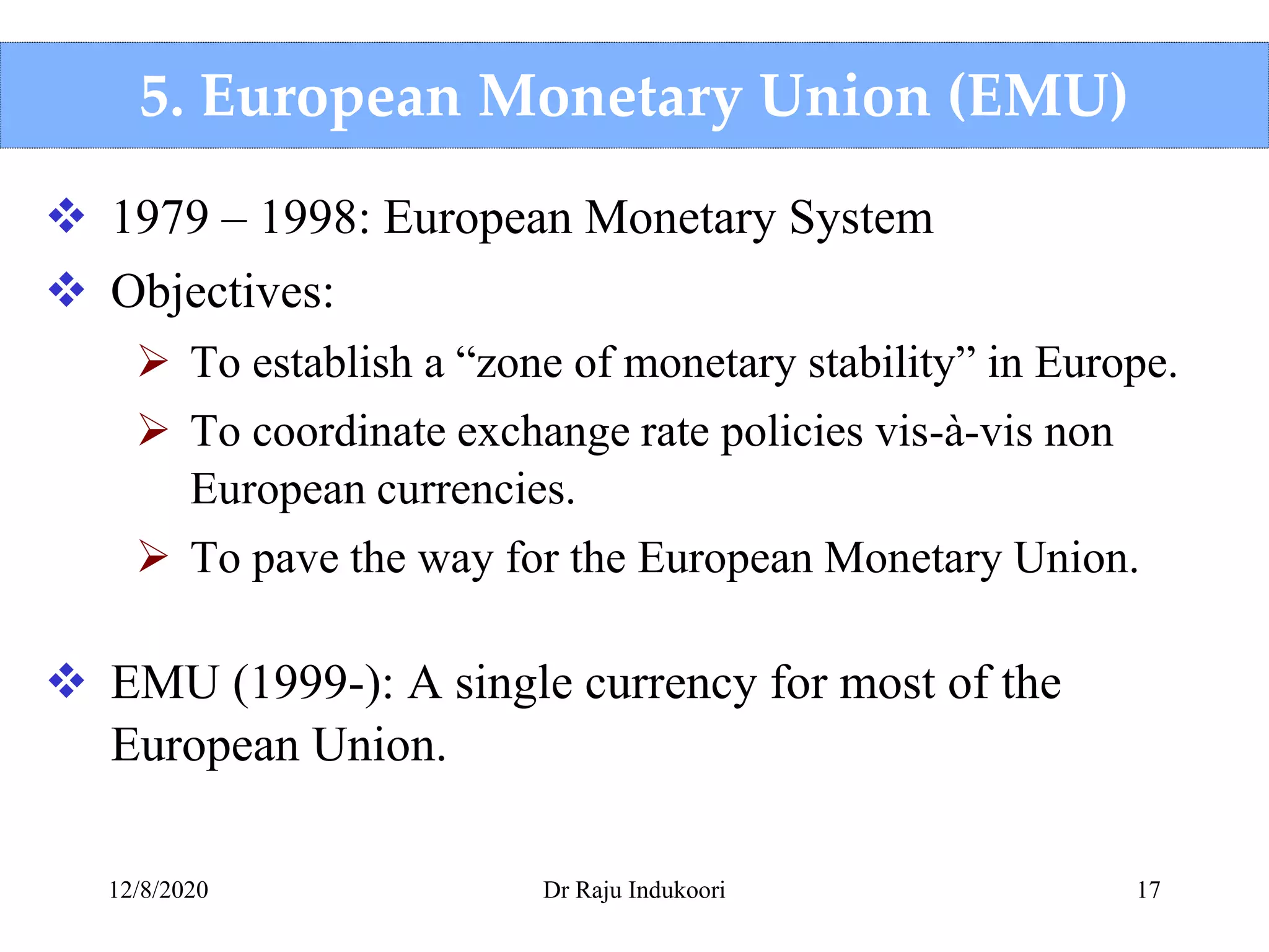 Evolution of international monetary system | PPT
