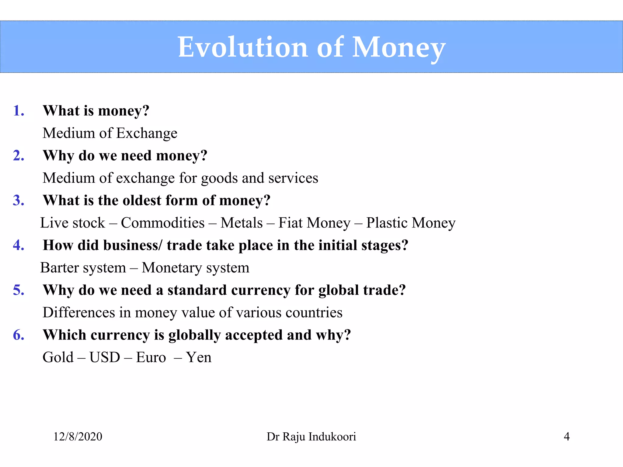 Evolution of international monetary system | PPT