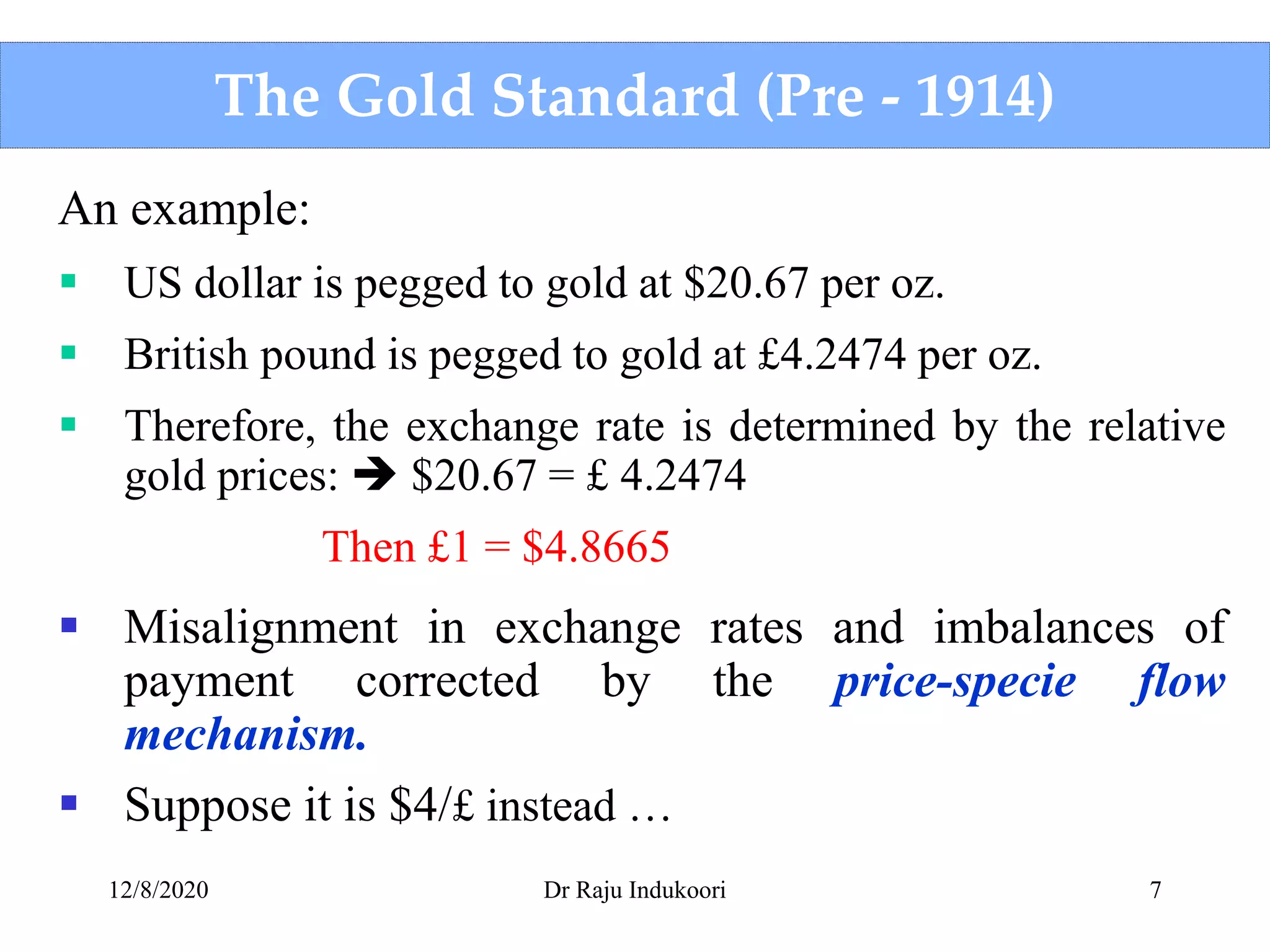 Evolution of international monetary system | PPT