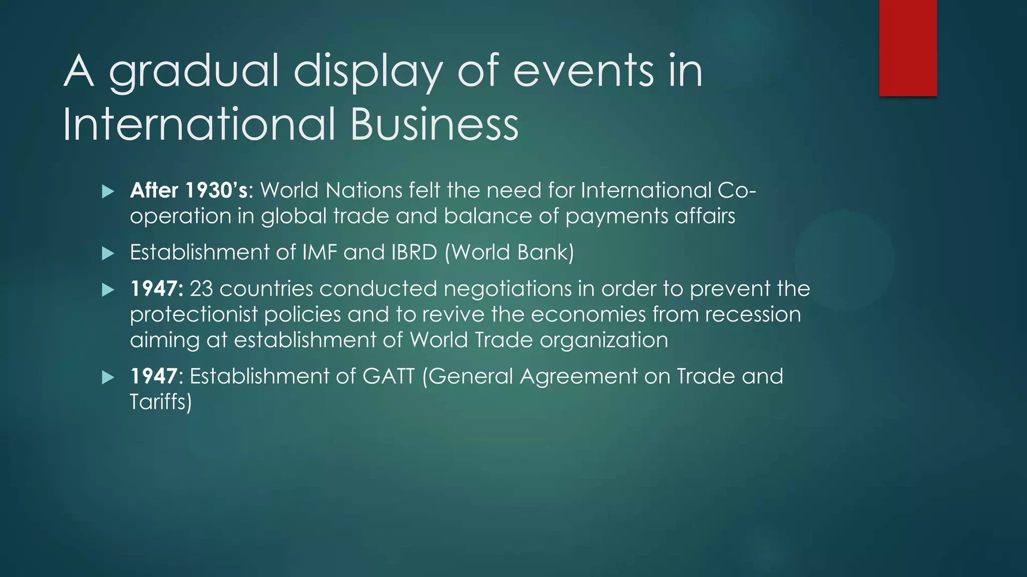 Evolution of international trade | PPTX