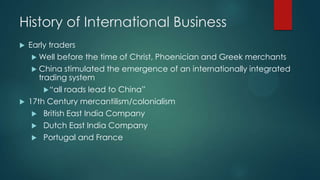 Evolution of international trade | PPTX