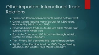 Evolution of international trade | PPTX