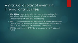 Evolution of international trade | PPTX