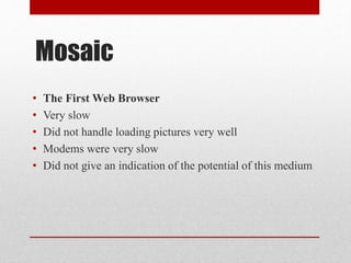 Evolution of internet1 | PPTX