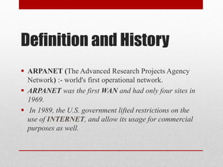 Evolution of internet1 | PPTX