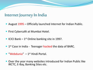Evolution of internet | PPTX
