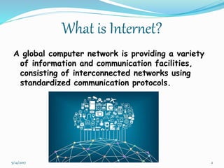 Evolution of internet | PPTX