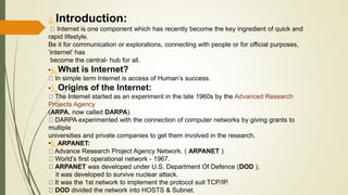 Evolution of internet | PPTX