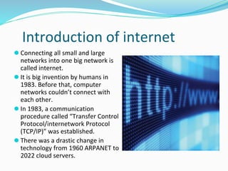 EVOLUTION OF INTERNET | PPTX