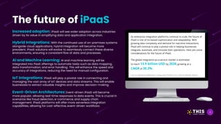 Evolution of iPaaS - simplify IT workloads to provide a unified view of data and applications ...