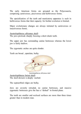 Evolution of jaws and tmj | DOCX