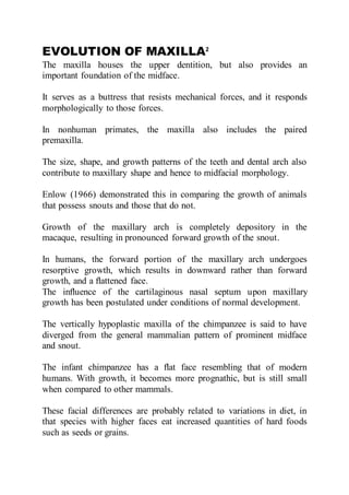 Evolution of jaws and tmj | DOCX