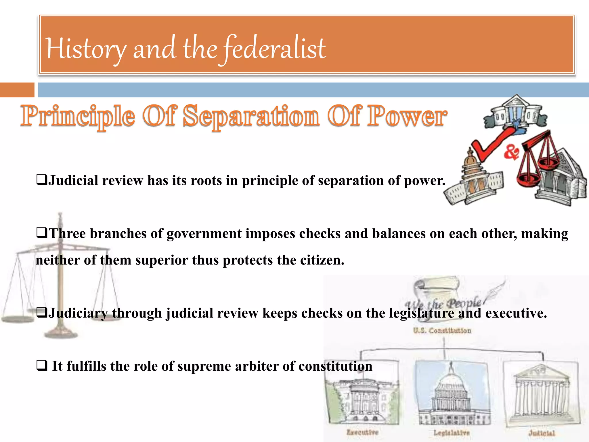 Evolution of judicial review in united states of america | PPTX