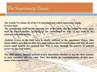Evolution of judicial review in united states of america | PPTX