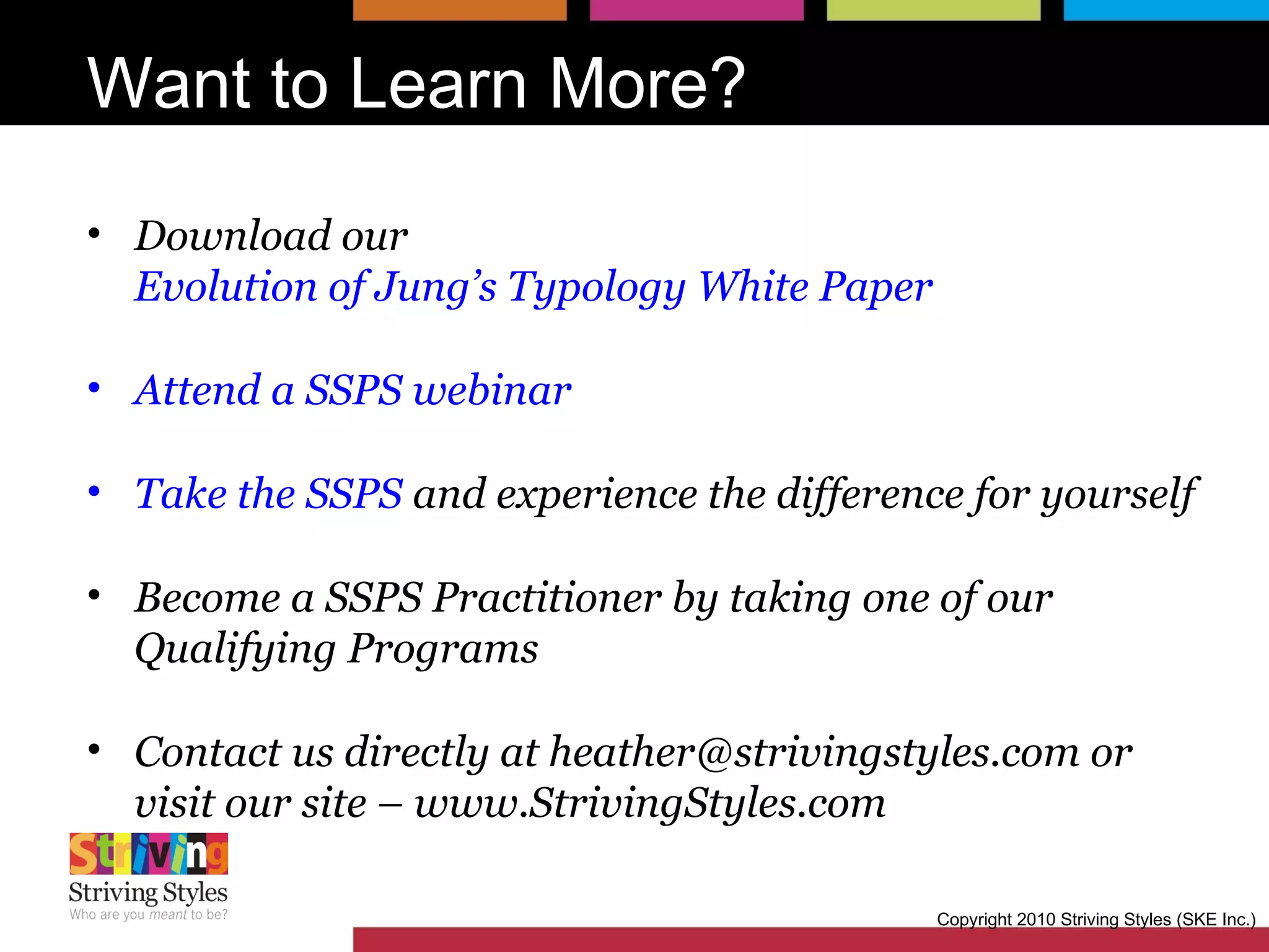 Evolution of Jung's Typology and the MBTI | PPT
